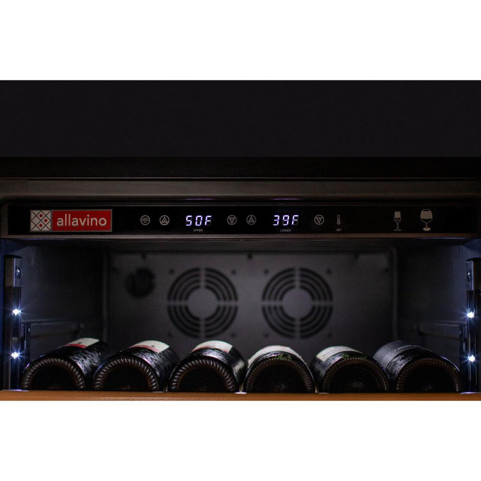 Allavino 108-Bottle Dual Zone Wine Refrigerator – Stainless Steel Fini ...